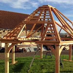 Wooden BBQ Hut Timber Framing | Thomson Timber